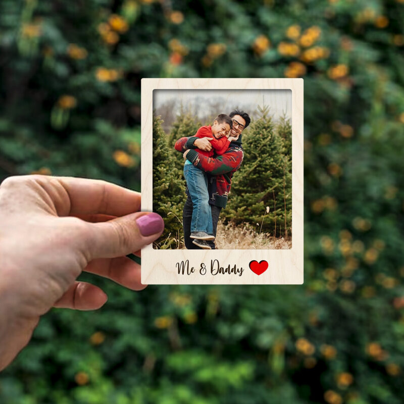 Personalized Dad | Wooden Fridge Magnet | 3x4 Inch - Sblossom