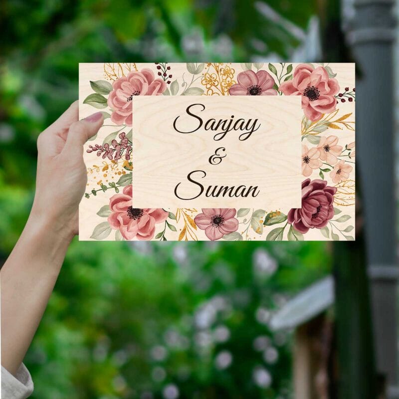 Flower Nameplate | Personalized - Sblossom