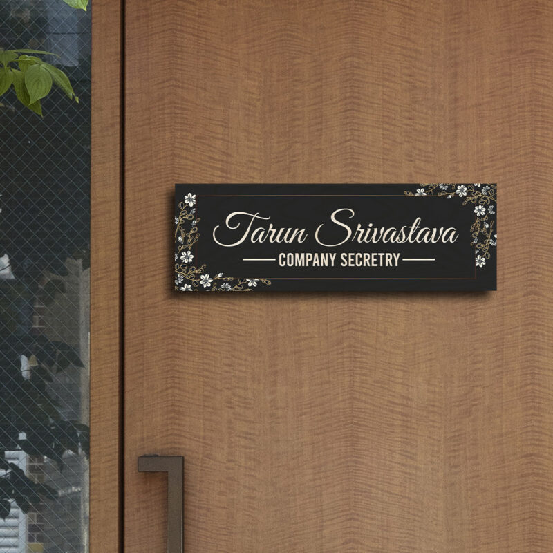 Custom Office Nameplates | Personalized | 12*4 Inches - Sblossom