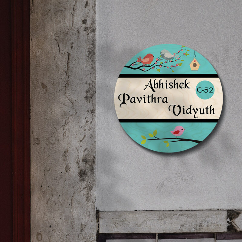 Beautiful Couple Name Plate | Personalized | 12*12 inches - Sblossom