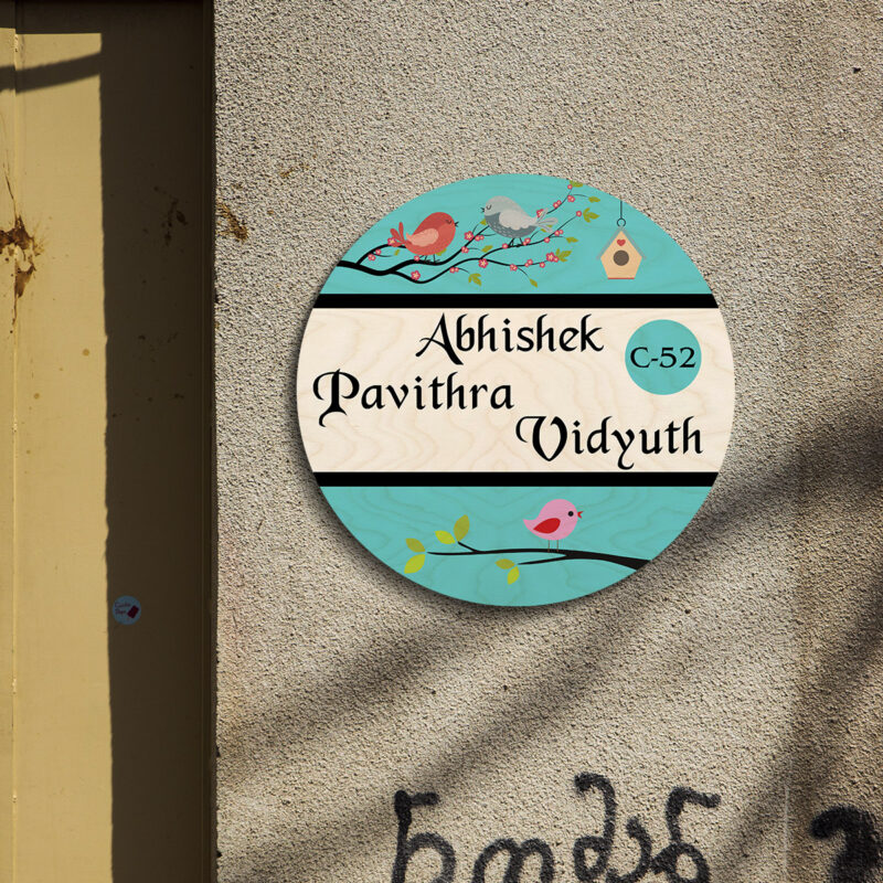 Beautiful Couple Name Plate | Personalized | 12*12 inches - Sblossom